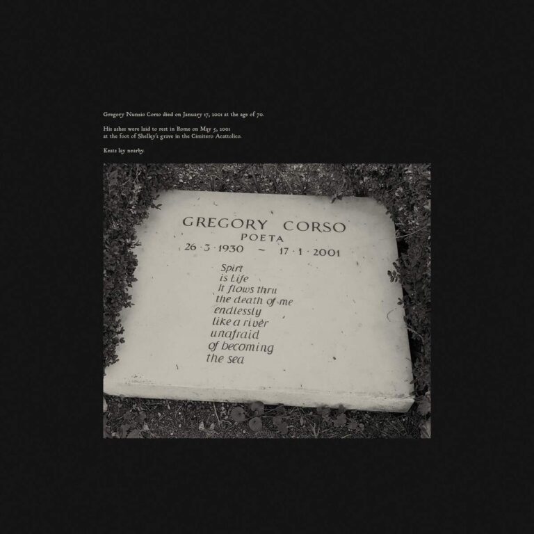 DIE ON ME: Gregory Corso's 'For Homer' Unearths a Lost Beat Masterpiece ...